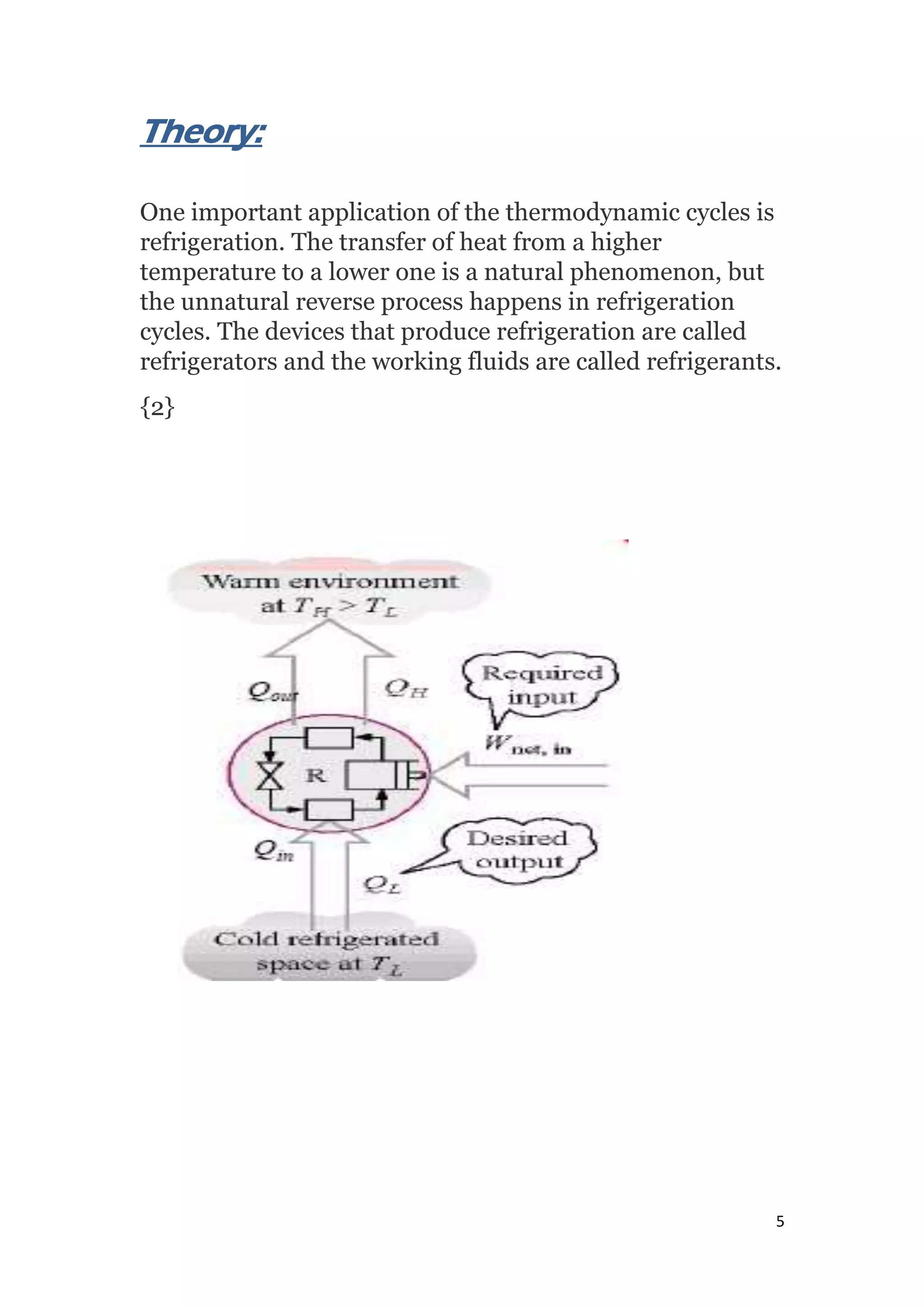 Basic Refrigeration System | DOCX | Physics | Science
