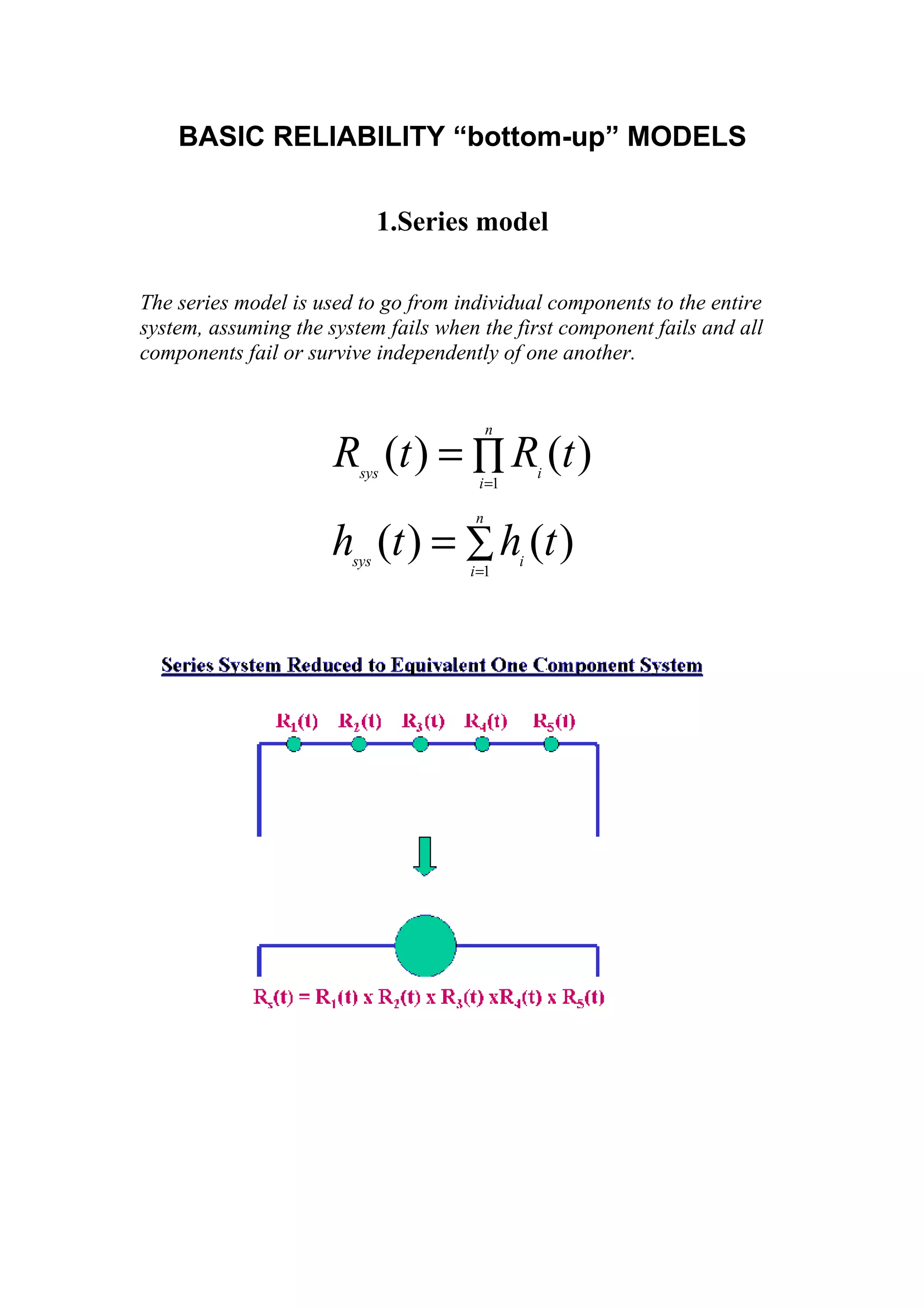 Basic reliability models | DOC