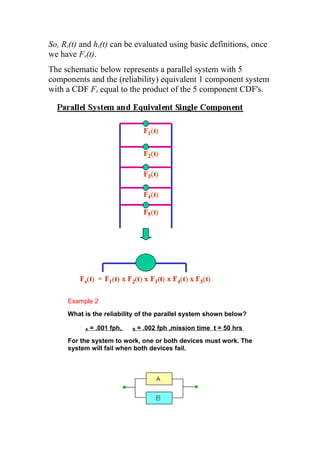 Basic reliability models | DOC