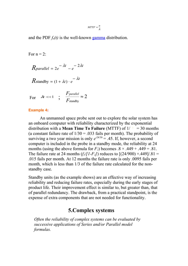 Basic reliability models | DOC