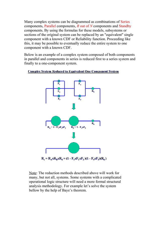 Basic reliability models | DOC