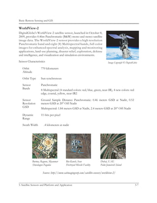 Basic remote sensing and gis | PDF