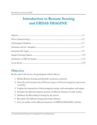 Basic remote sensing and gis | PDF