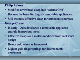 Basic removable appliance design | PPT
