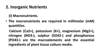 Basic requirement for tissue culture | PPTX