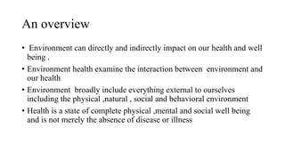 Basic Requirements for health Environment.pptx