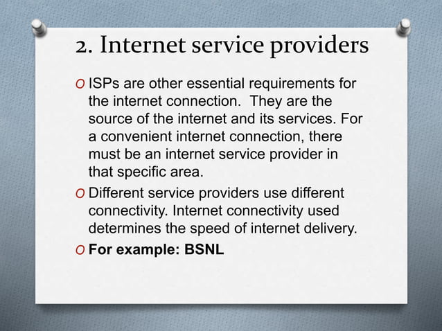 Basic requirements for internet connection | PPTX | Internet | Computing