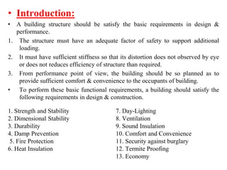 Basic requirements of building as a whole | PDF