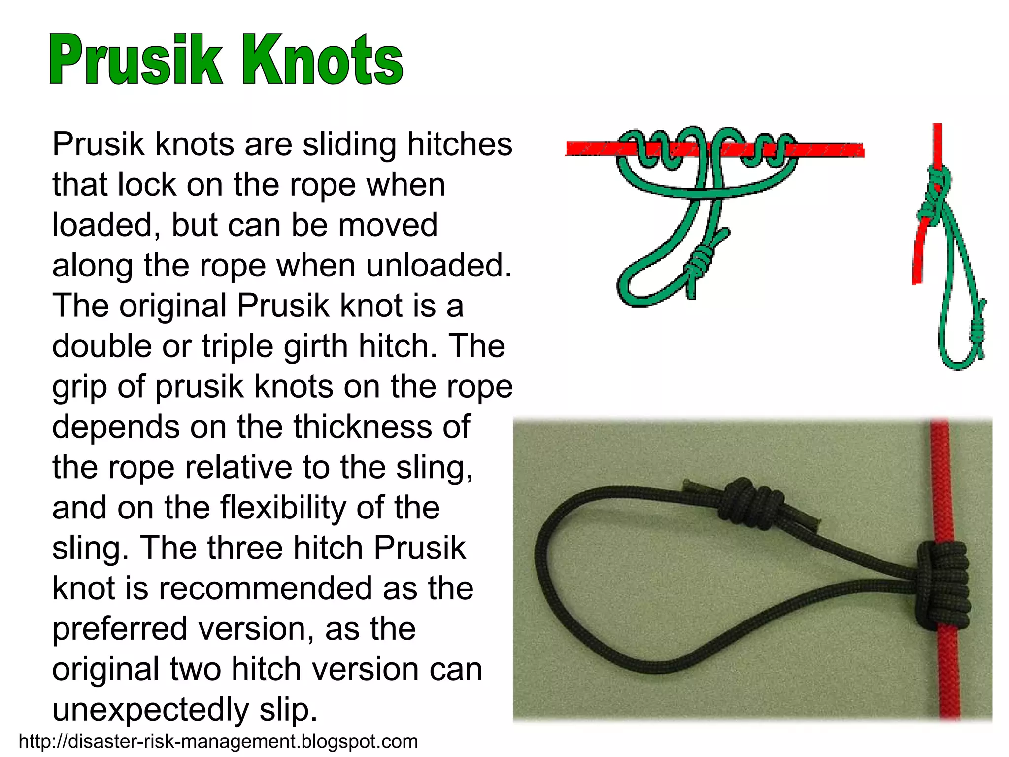 Basic Rescue Knots | PPT