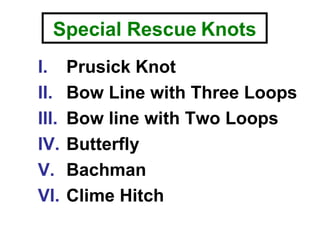 Basic Rescue Knots | PPT