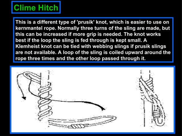 Basic Rescue Knots | PPT