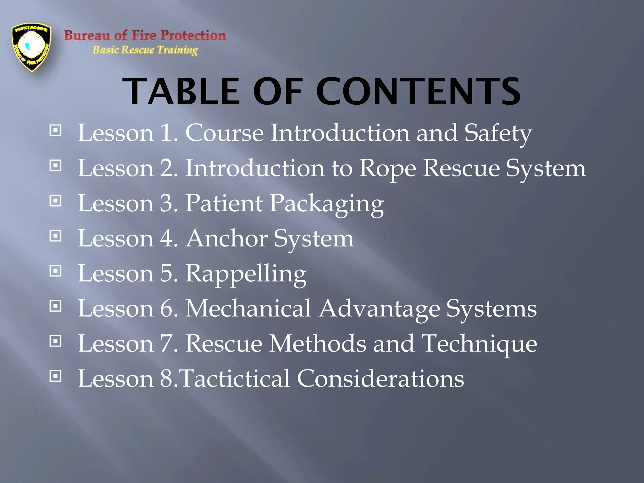 Comprehensive Basic Rescue Training for Community Preparedness | PPTX