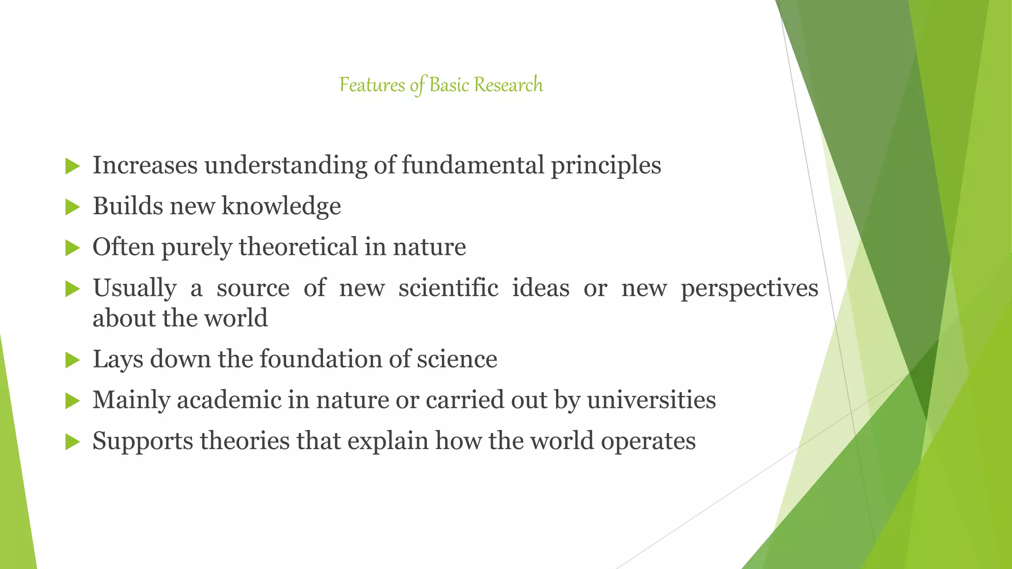 Basic research | PPTX