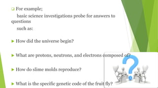 Basic research | PPTX | Physics | Science