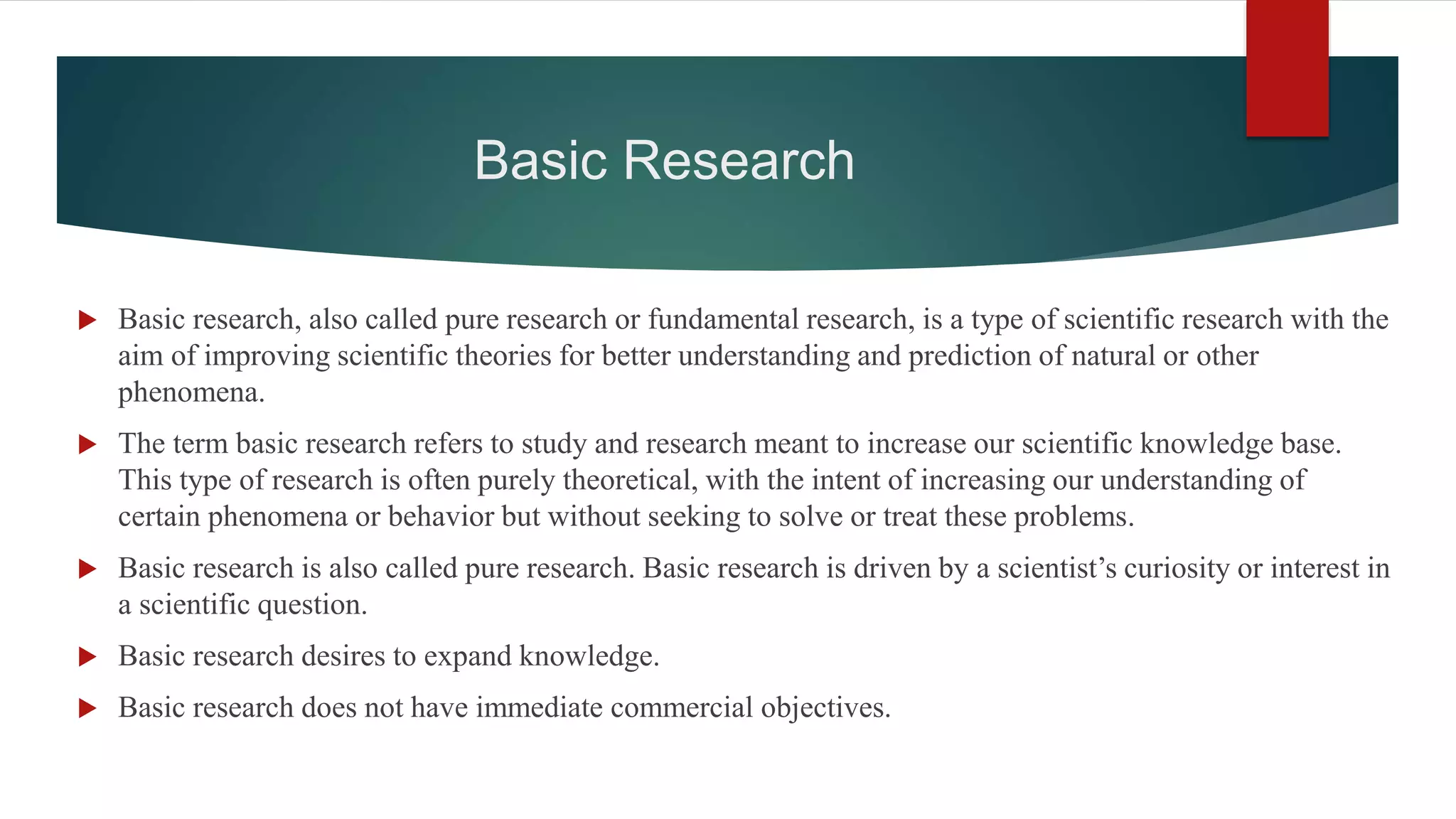 Basic Research | PPTX