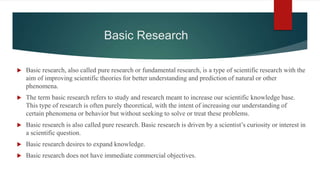 Basic Research | PPTX