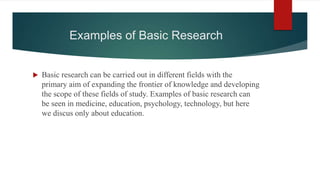 Basic Research | PPTX