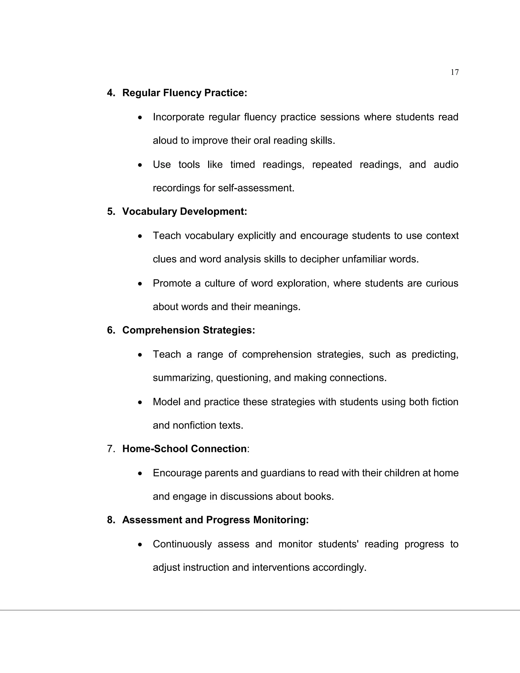 Most Common Oral Reading Miscues and Reading Comprehension level of ...