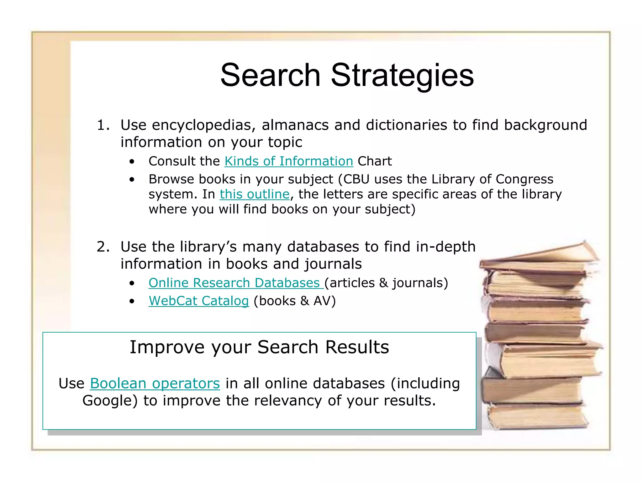 Basic internet research methods | PPTX