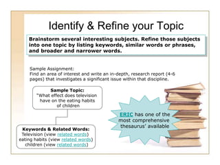Basic internet research methods | PPTX