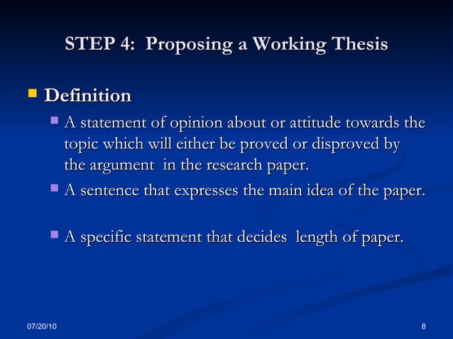 Basic research paper writing skills | PPT