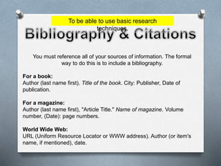 Basic Research Techniques | PPT