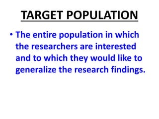 BASIC RESEARCH TERMINOLOGIES | PPTX