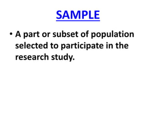 BASIC RESEARCH TERMINOLOGIES | PPTX