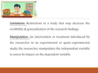 Basic research terminology | PPTX