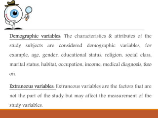 Basic research terminology | PPTX