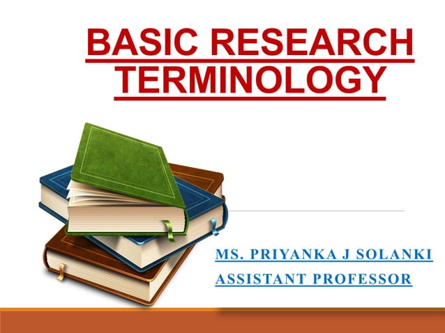 Basic research terminology | PPT