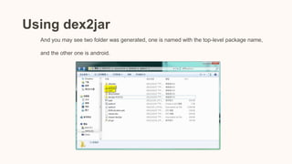 Basic reverse engineering steps about .apk file | PPTX | Operating ...