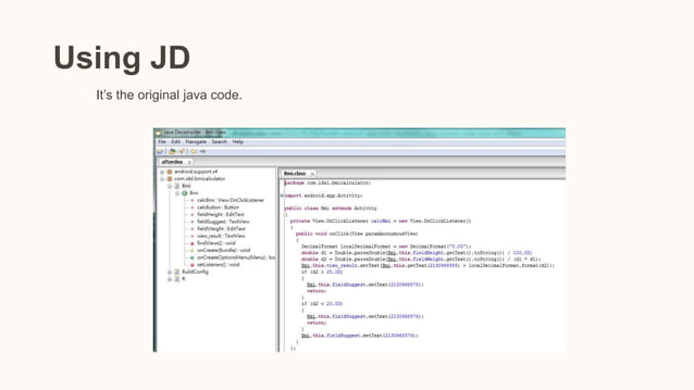 Basic reverse engineering steps about .apk file | PPT