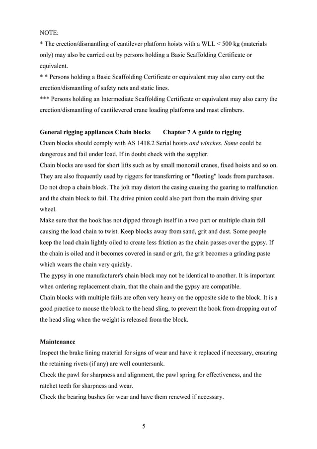 Basic rigging training manual | PDF