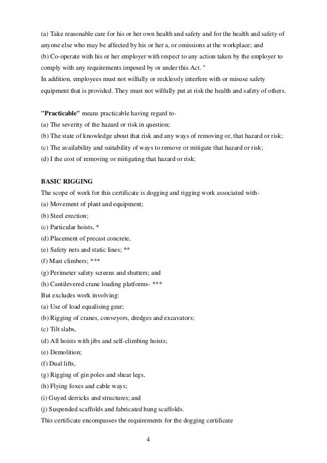 Basic rigging training manual