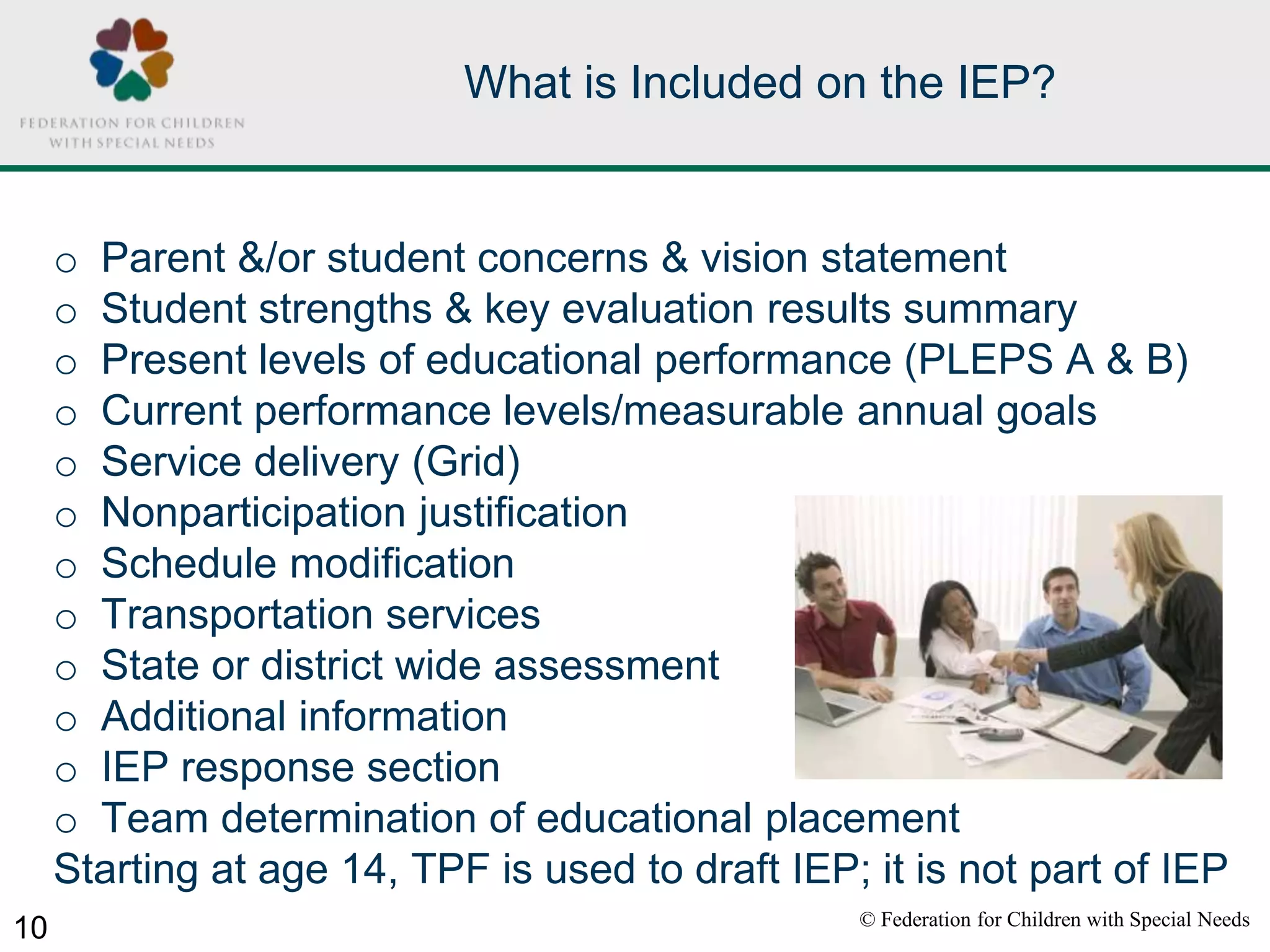 Basic rights understanding the IEP | PPT
