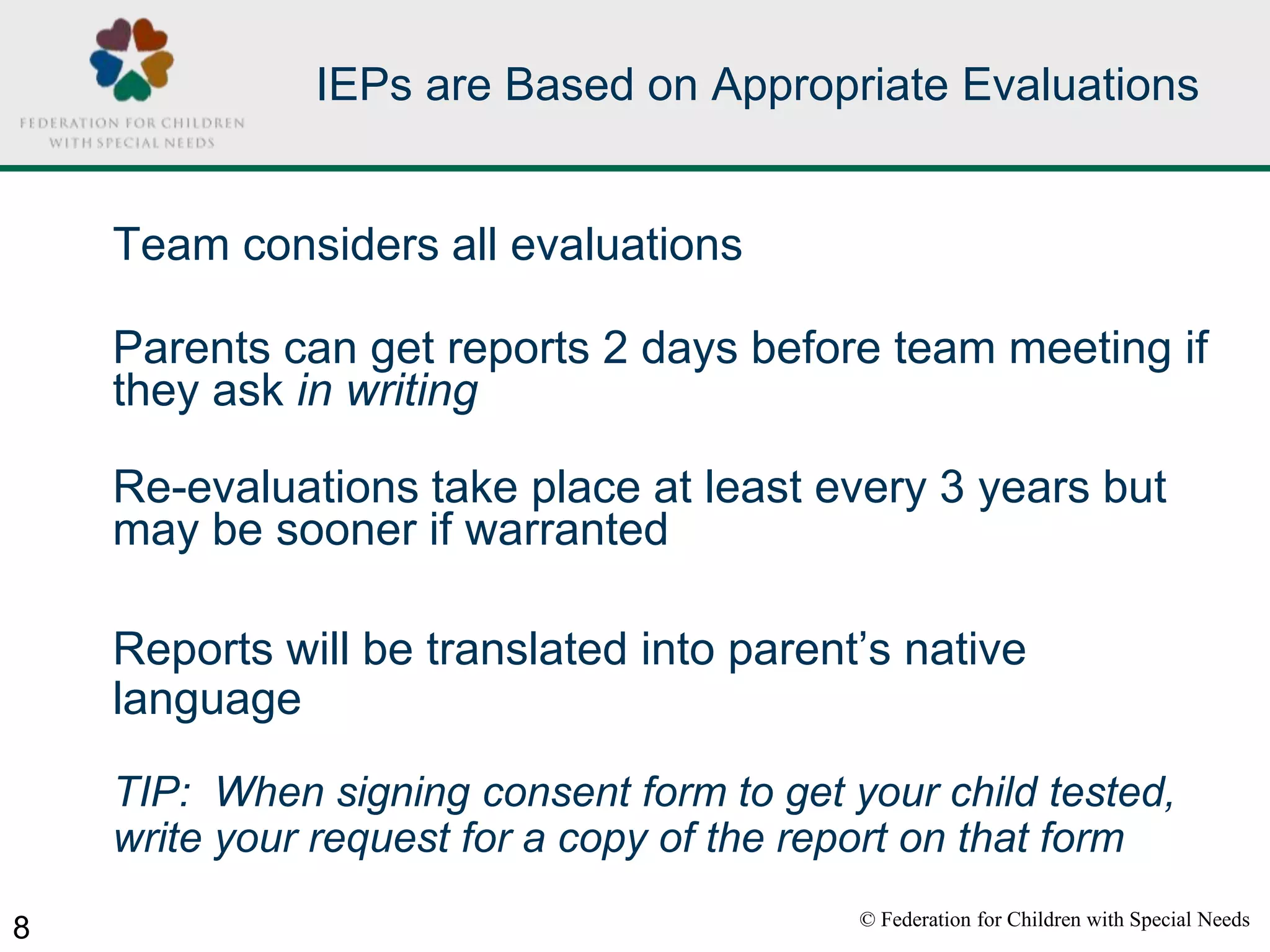 Basic rights understanding the IEP | PPT