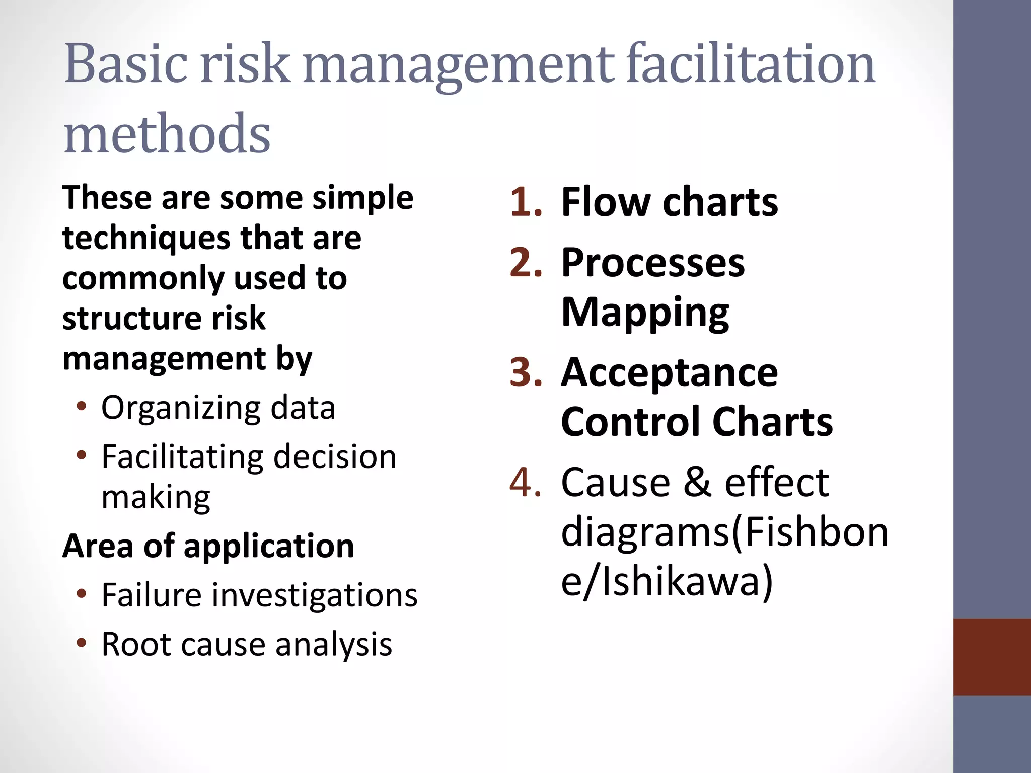 Basic risk management facilitation methods | PPTX