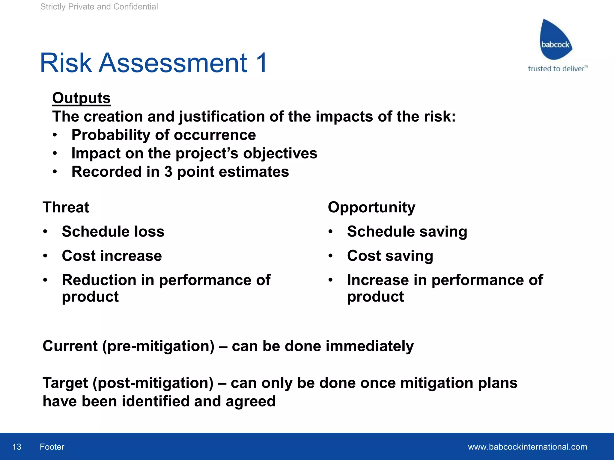 Basic risk management presentation 17th june 2015 | PPT