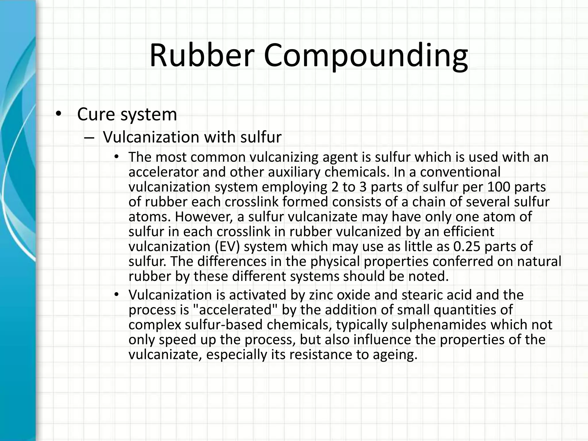 Basic rubber compounding | PPTX | Chemistry | Science