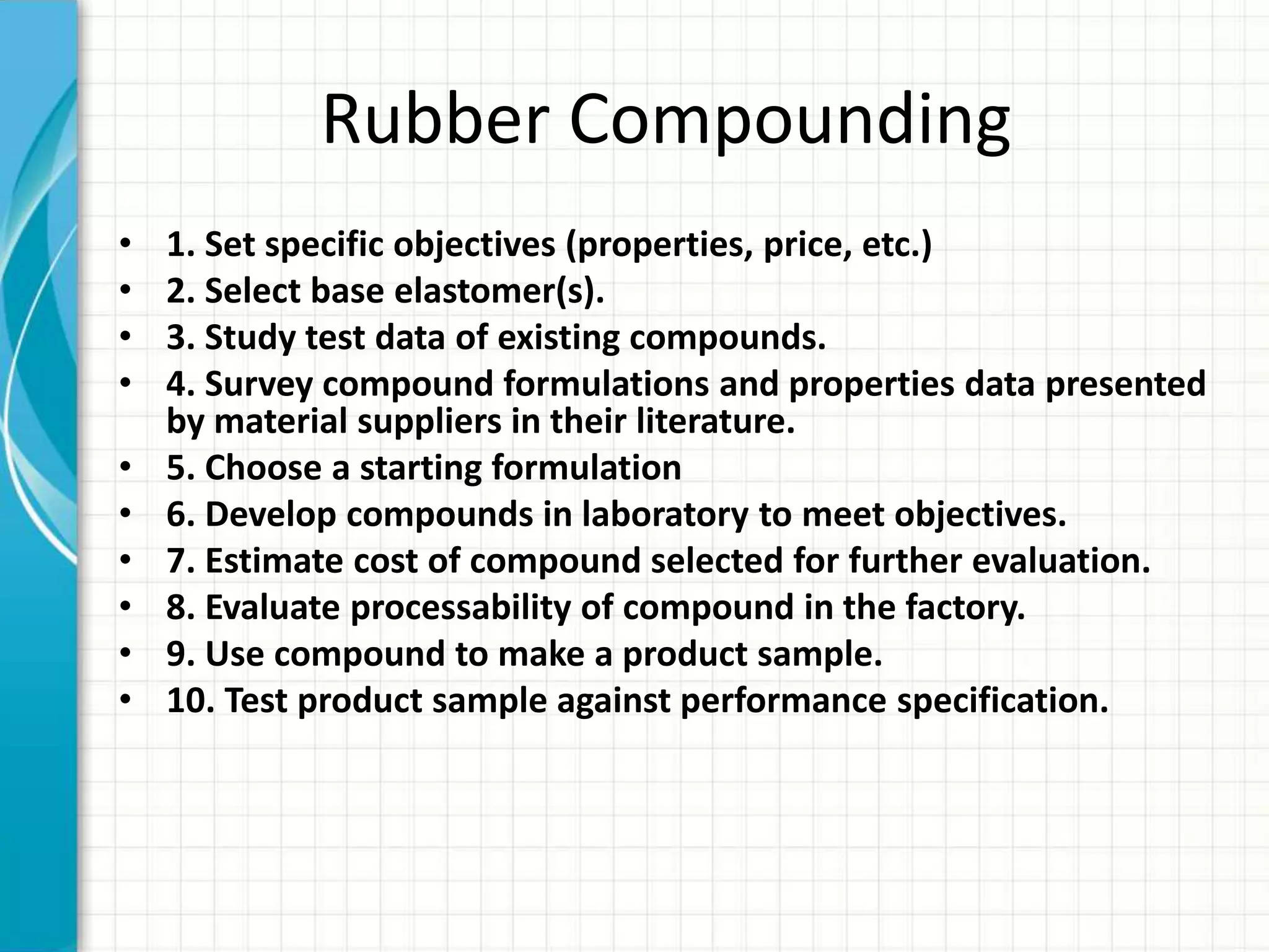Basic rubber compounding | PPTX