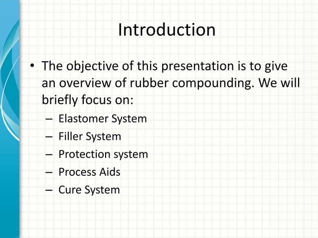 Basic rubber compounding | PPTX | Chemistry | Science