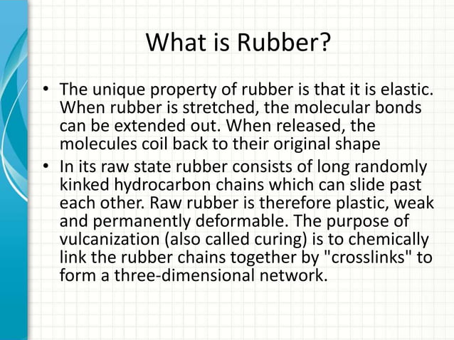Basic rubber compounding | PPTX | Chemistry | Science
