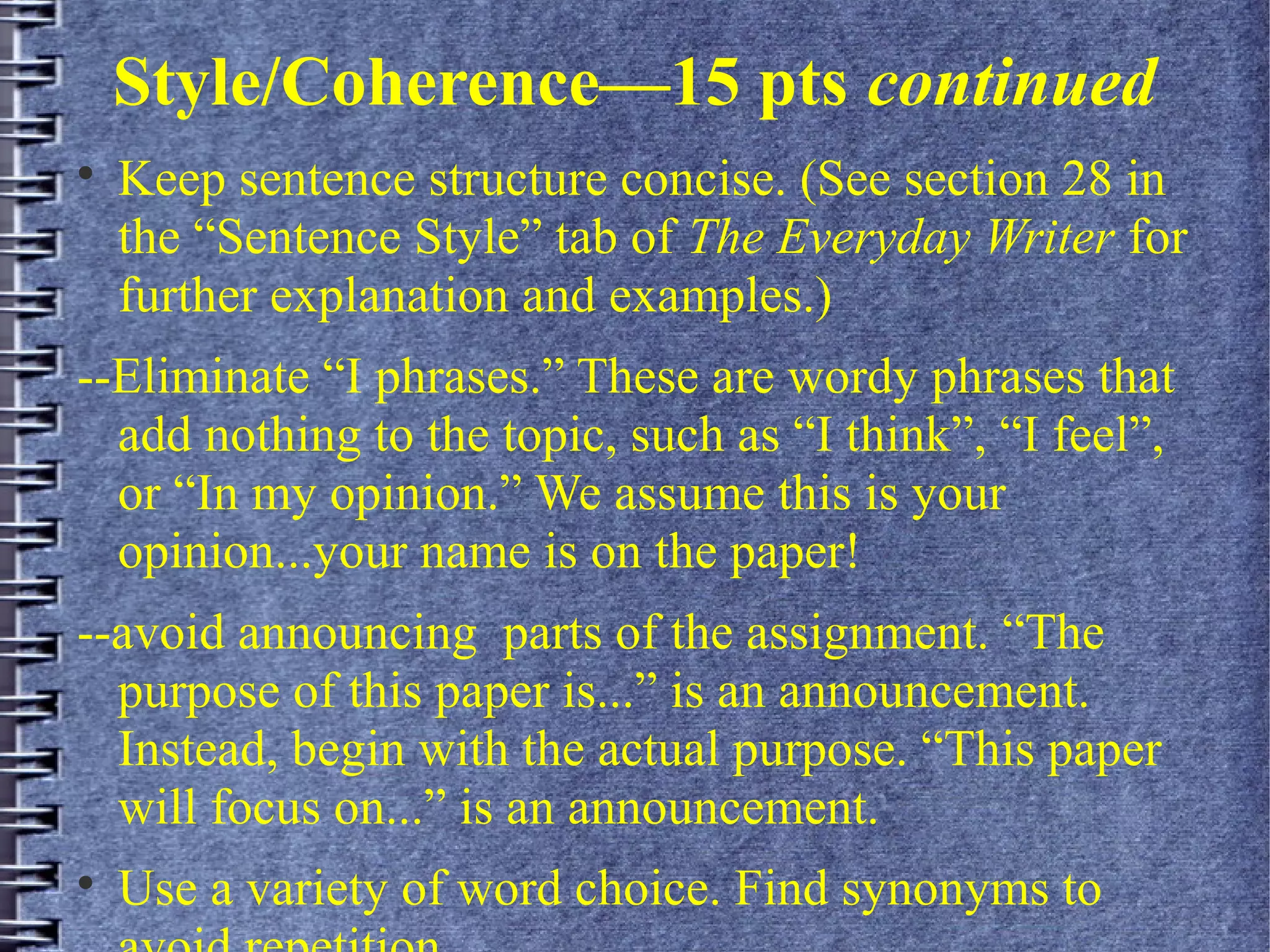 Basic Rubric Slideshow | PPT