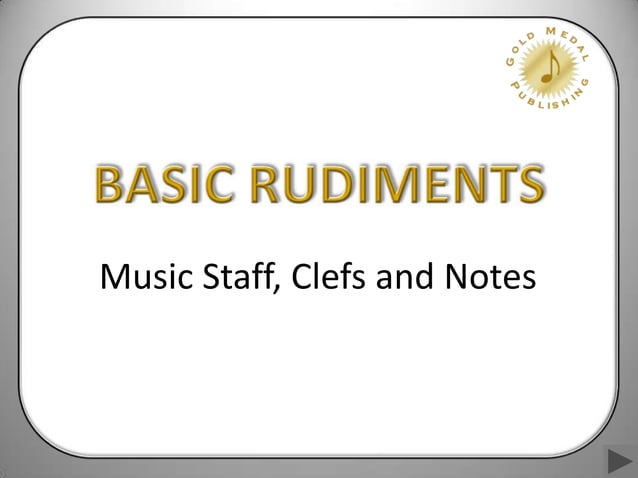 Basic rudiments ppt music staff, clefs and notes | PPSX