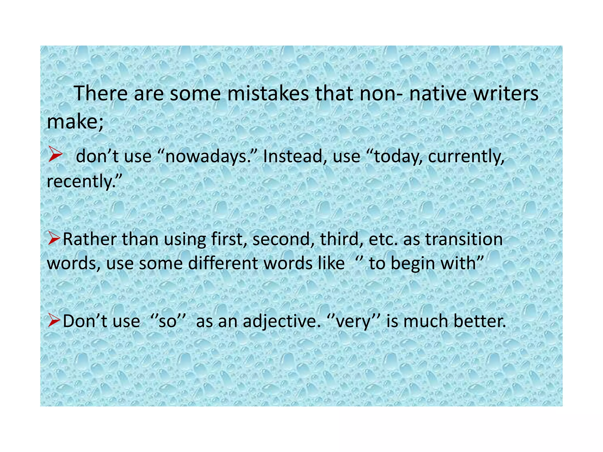 Basic rules for effective writing | PPTX