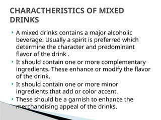 BASIC RULES IN MIXING DRINKS AND THE USES.pptx