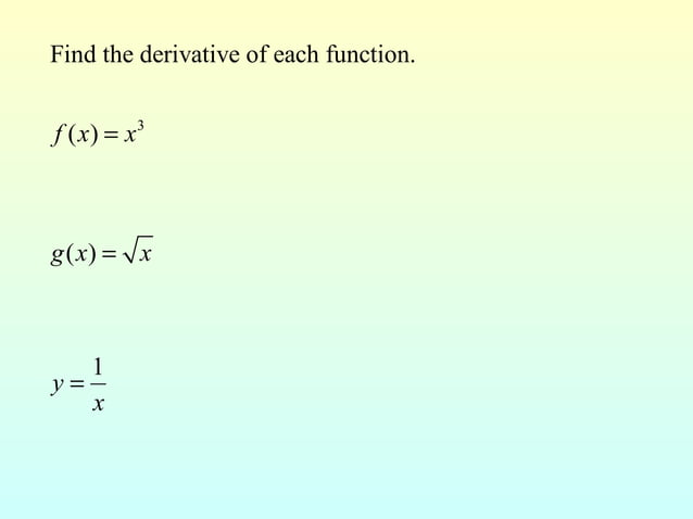 Basic Rules Of Differentiation | PPT