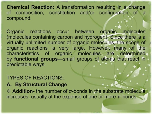 Basic rxns in org chem | PPT