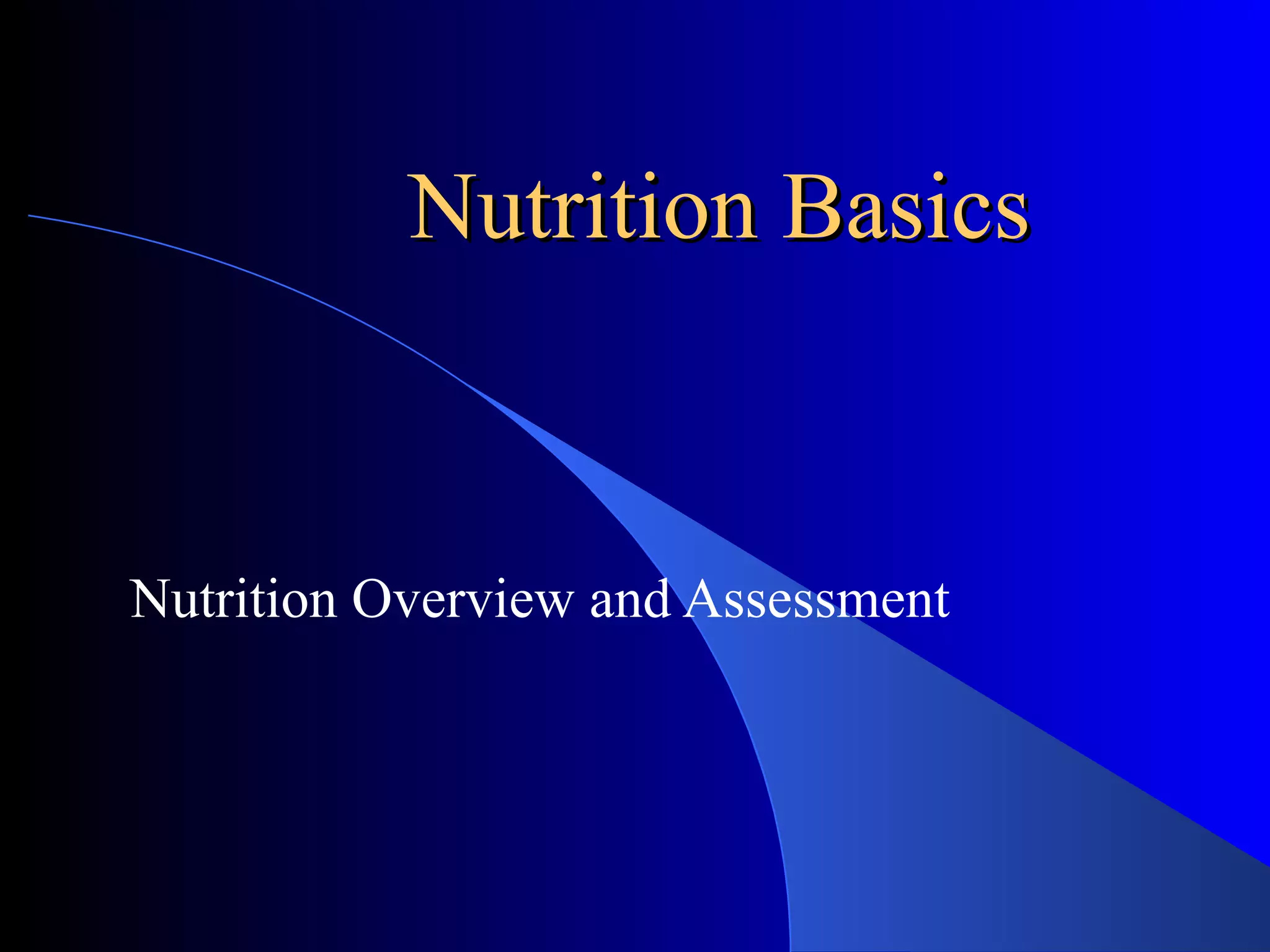 Basics | PPT | Nutrition | Healthy Living